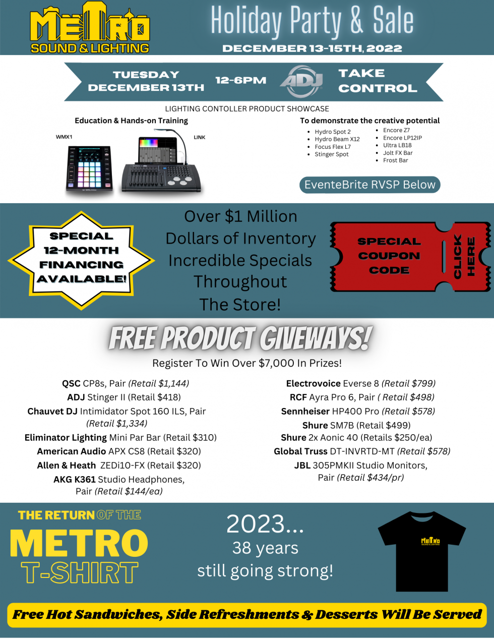 Metro Sound & Lighting | Pro Audio and Lighting - Sales, Service ...